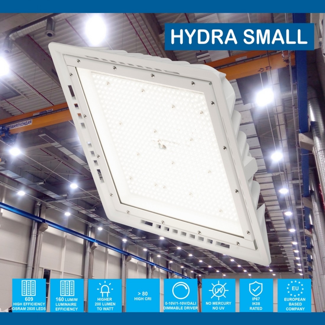 Hydra Small - LED индустриално тяло 200W608-230